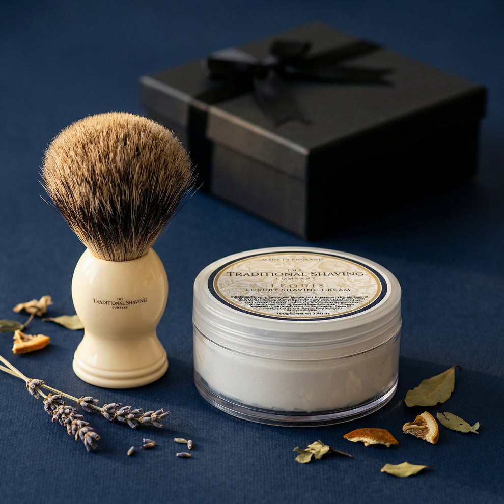 The Essential Brush Duo Shaving Set – Traditional Shaving