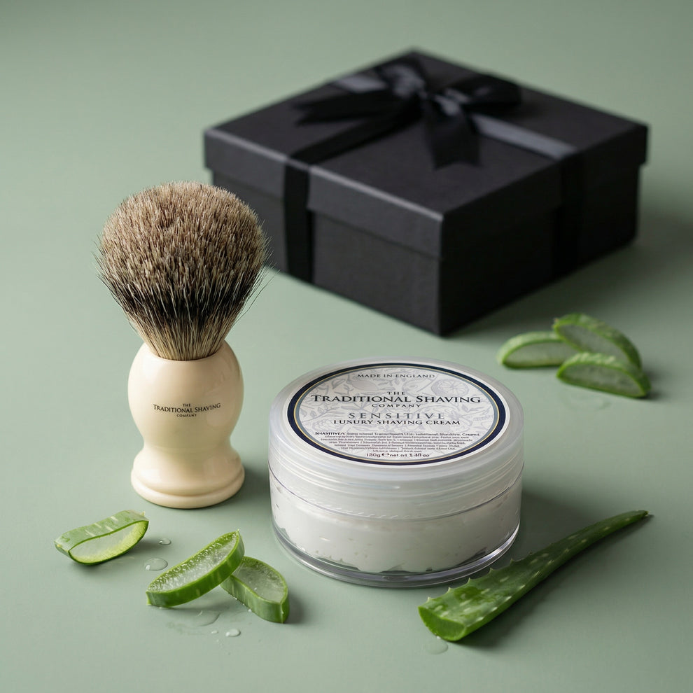 The Essential Brush Duo Shaving Set – Traditional Shaving